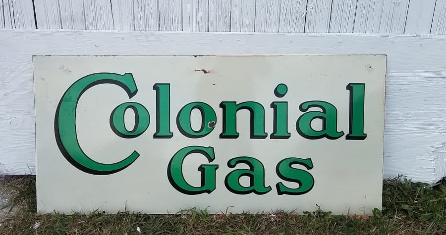 Colonial Gas Sign DSP 49x23 at Gone Farmin' Iowa Premier 2017 as M297 ...