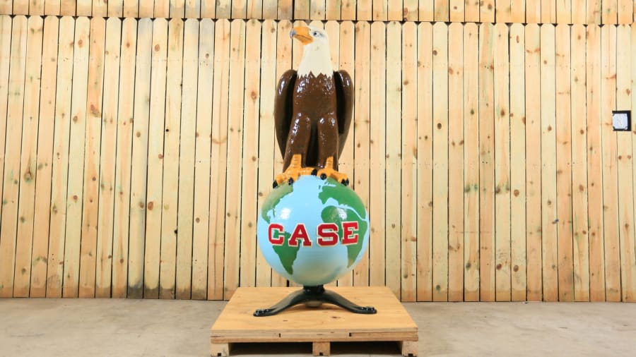 Cast Iron Case Eagle Statue at Gone Farmin' Iowa Premier 2018 as M19 ...