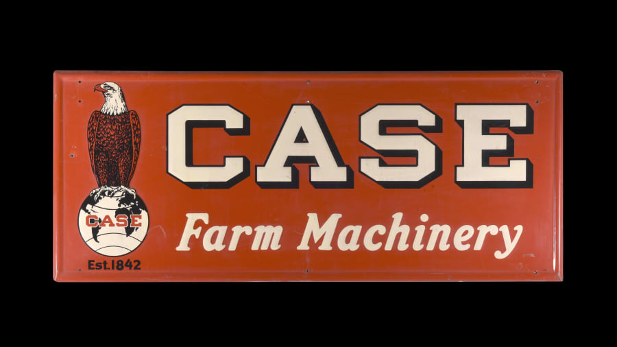 Original Case Farm Machinery Embossed Tin Sign 72x30 at Gone Farmin ...