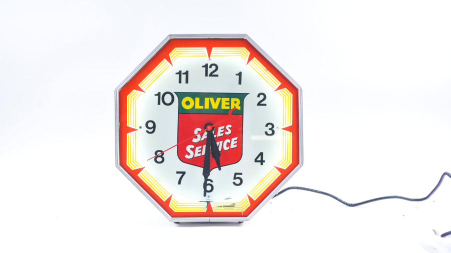 Oliver Neon Clock for Sale at Auction - Mecum Auctions