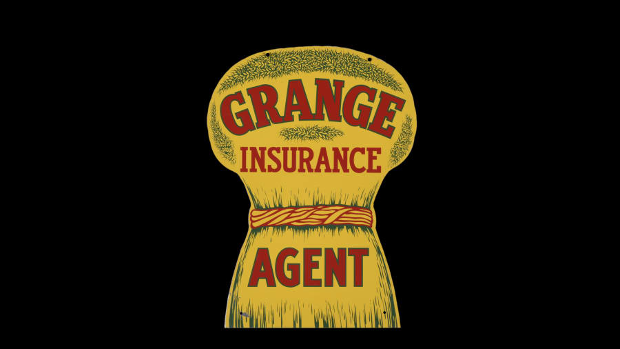 Grange Insurance Agent Double-Sided Tin Sign, NOS 18x24 for Sale at ...