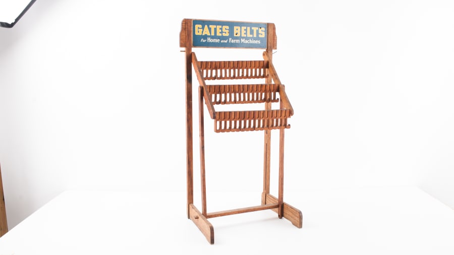 Gates Belts Wooden Display Rack 23x44x17 at Gone Farmin' Fall Premier ...