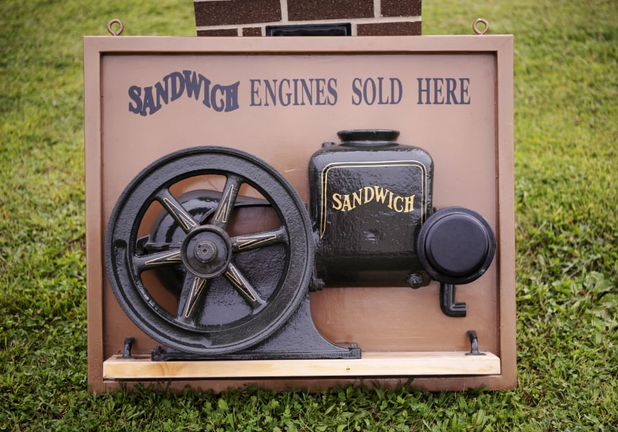Sandwich Engines Sold Here Sign 40x34x12 at Gone Farmin' Fall Premier ...
