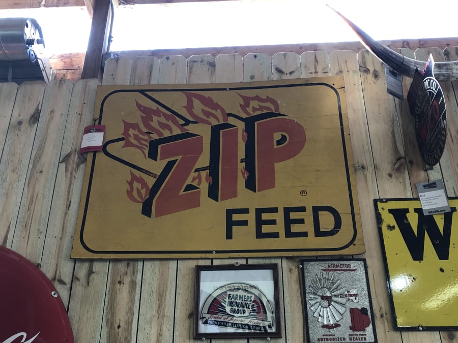 Zip Feed Single-Sided Sign 48x36 for Sale at Auction - Mecum Auctions