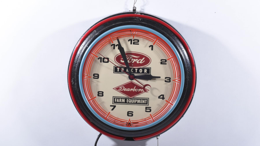 Ford Tractor Dearborn Neon Clock 20x5x20 at Gone Farmin' Fall Premier ...