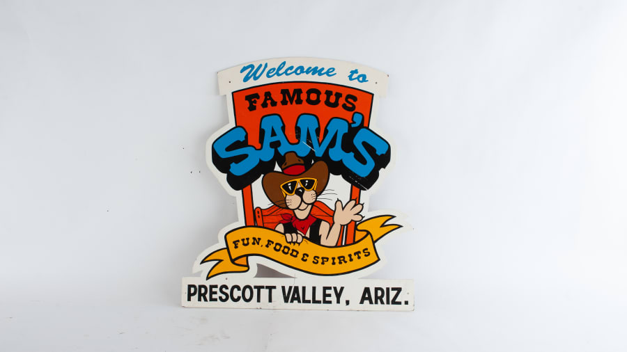 Famous Sam's Sign for Sale at Auction - Mecum Auctions