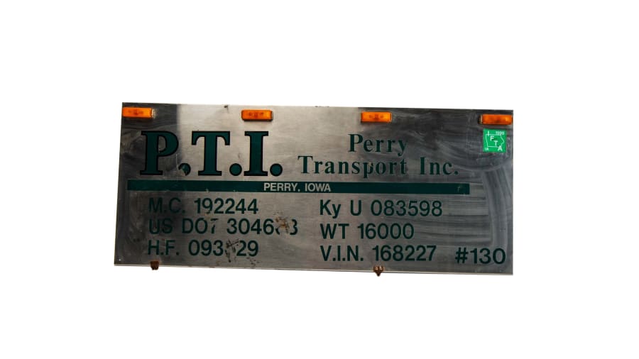 PTI Perry Transport Single-Sided Tin Sign at Gone Farmin' Fall Premier ...