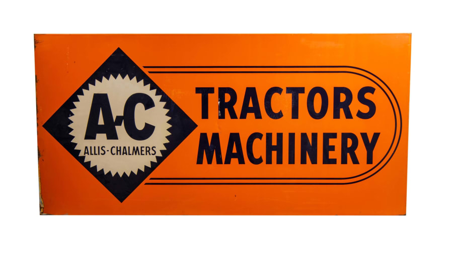 Allis-Chalmers Single-Sided Tin Sign at Gone Farmin' Fall Premier 2021 ...