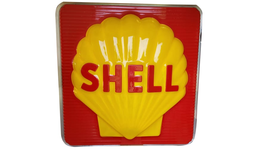 Shell Single-Sided Plastic Light-Up Sign for Sale at Auction - Mecum ...