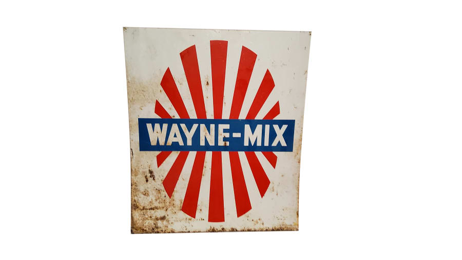 Wayne Mix Single-Sided Tin Sign for Sale at Auction - Mecum Auctions