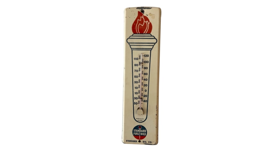 1940-1950s Standard Oil Thermometer at Gone Farmin' Fall Premier 2021 ...