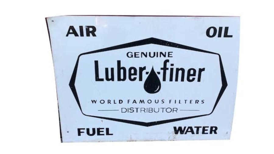 Luber-Finer Filters Single-Sided Porcelain Sign at Gone Farmin' Fall ...