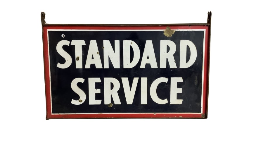 Standard Service Double-Sided Porcelain Sign for Sale at Auction ...
