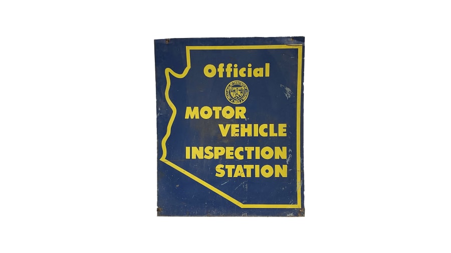 Official Motor Vehicle Inspection Station Single-Sided Sign for Sale at ...