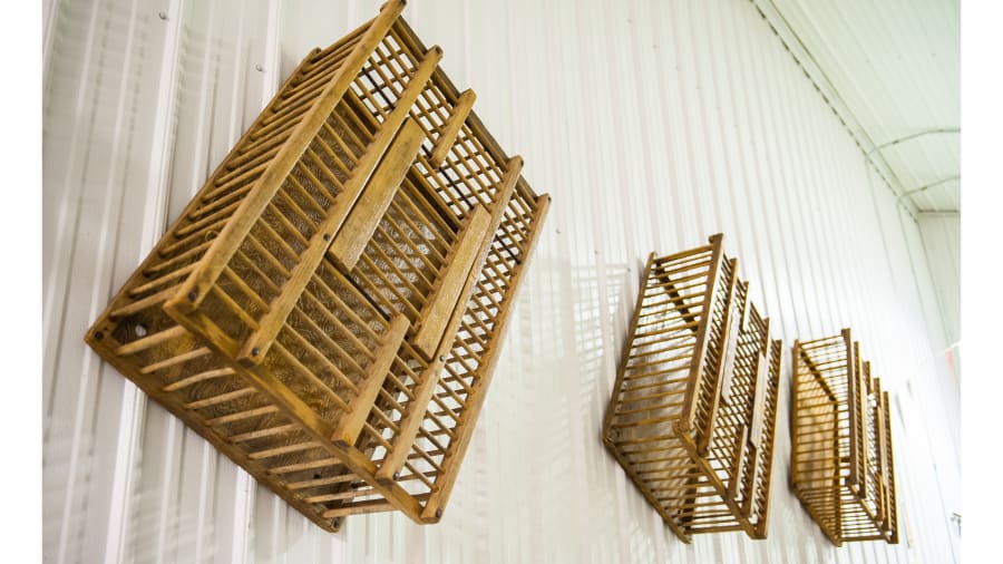 Wooden Chicken Crates Set Of 3 12x36x24 at The Henry (Bud) Reifsneider ...