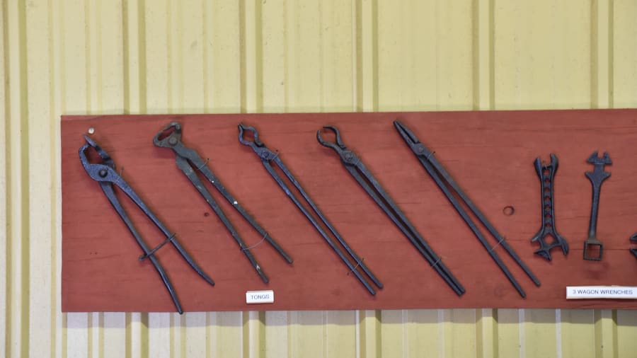 3 Wagon Wrenches And 5 Tongs for sale at The Henry (Bud) Reifsneider ...
