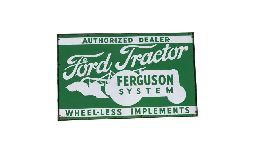 Ford Tractor Ferguson System Double-Sided Porcelain Sign at Schaaf ...