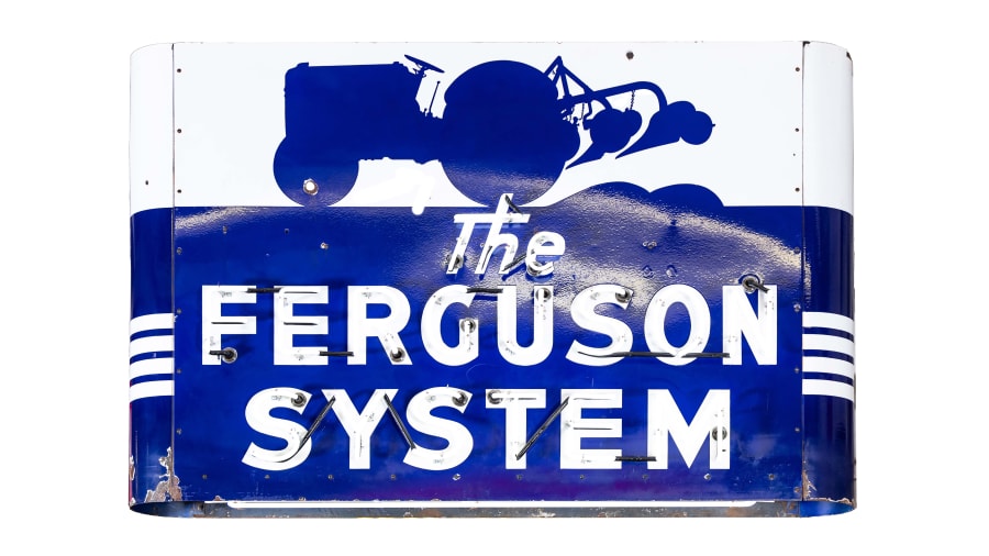 The Ferguson System Double-Sided Porcelain Bullnose Neon Sign for Sale ...