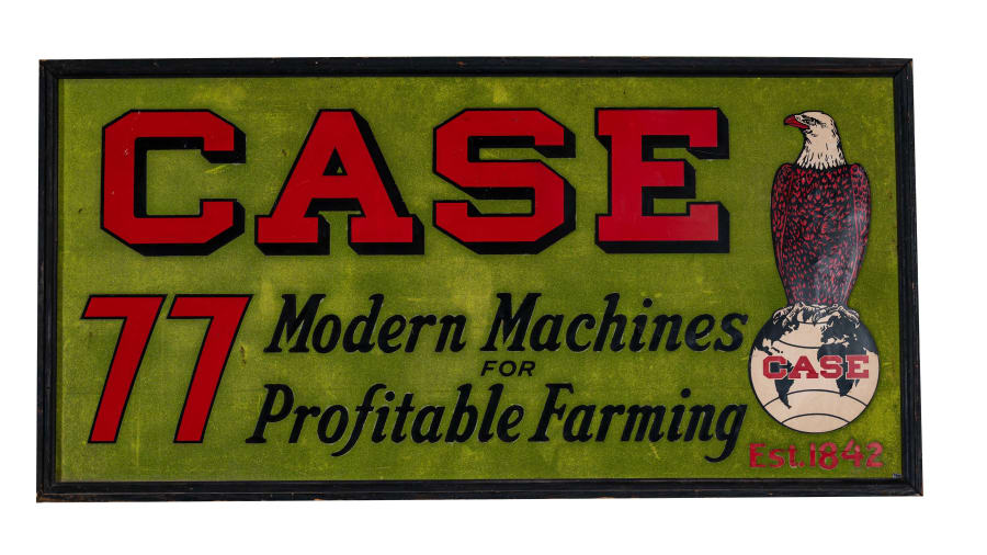 Case 77 Single-Sided Smalt Sign for Sale at Auction - Mecum Auctions