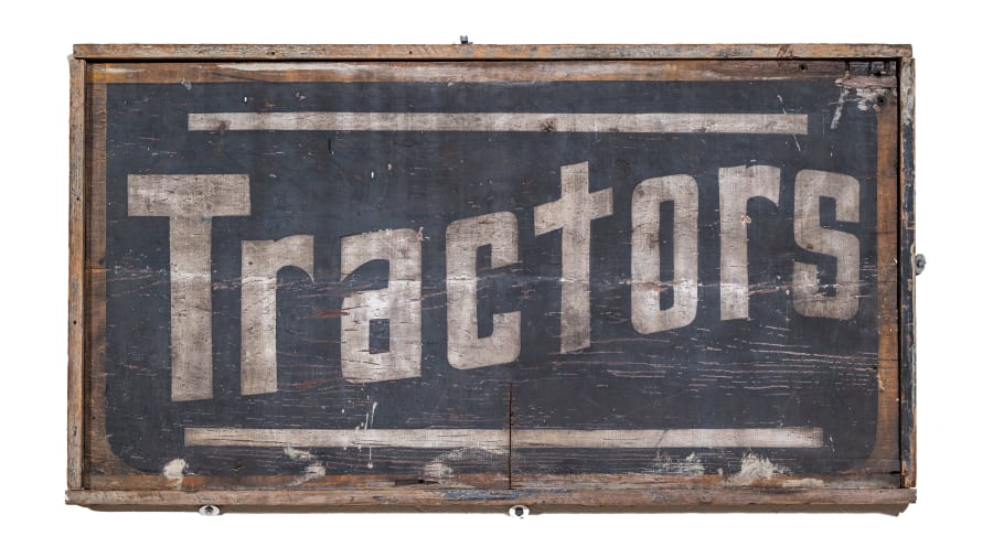Tractors Single-Sided Wooden Sign at Schaaf Tractor & Truck Museum ...