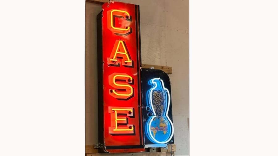 Case Single-Sided Porcelain Neon Sign for Sale at Auction - Mecum Auctions