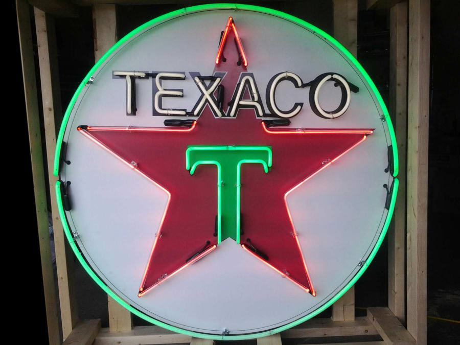 Texaco Neon Sign SSTN 48in at Houston 2014 as J42 - Mecum Auctions