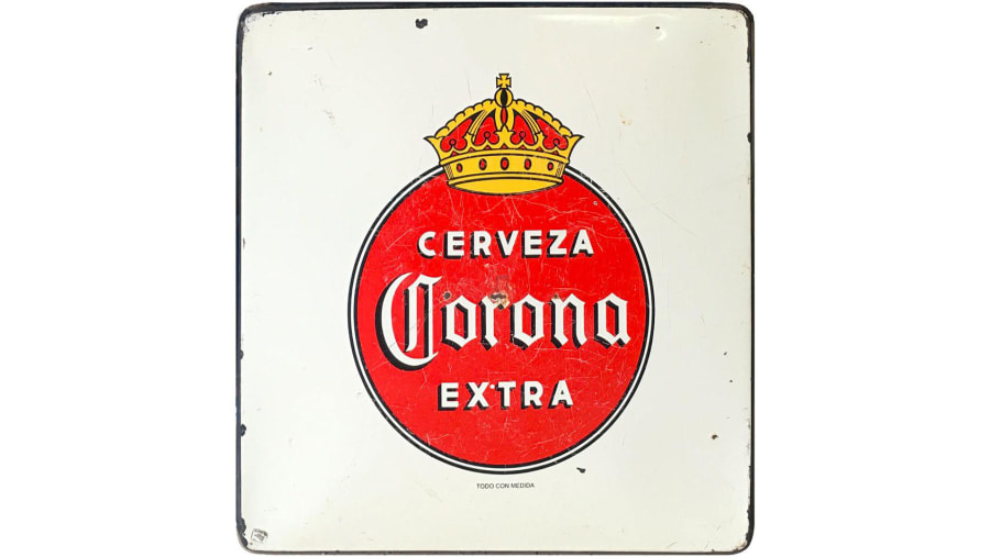 Corona Extra Porcelain Sign 30x30 at Houston 2016 as J37 - Mecum Auctions