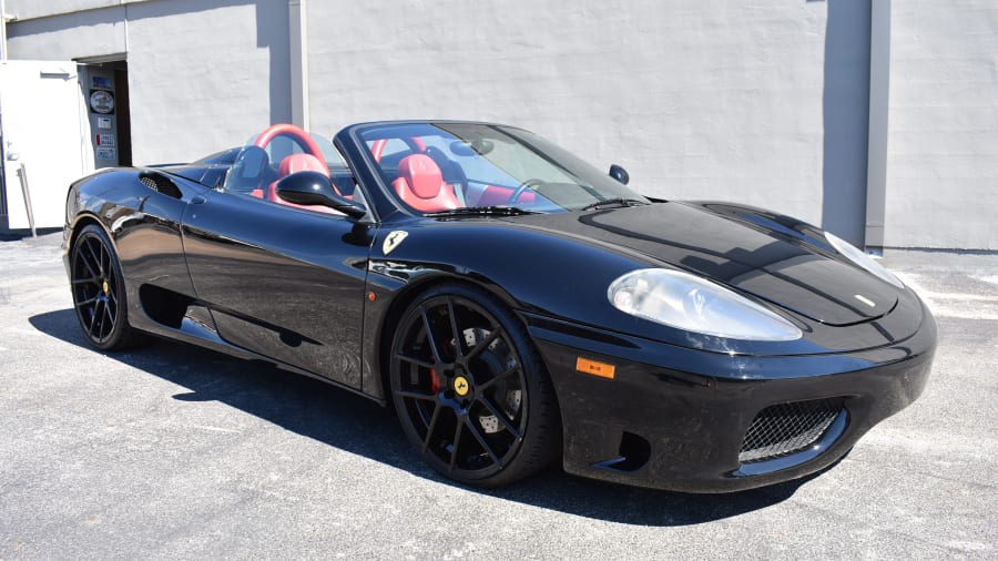 Black Ferrari 360 Spider