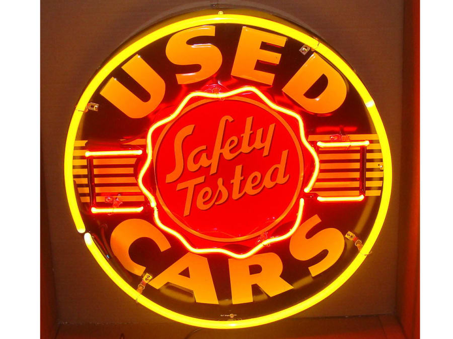 Used Cars Neon Sign at Des Moines 2012 as Z111 - Mecum Auctions