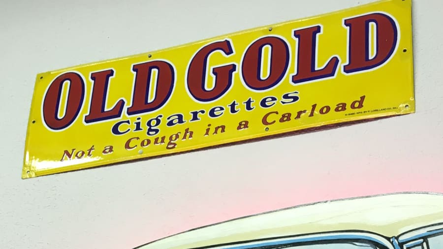 Old Gold Cigarette Sign for Sale at Auction - Mecum Auctions