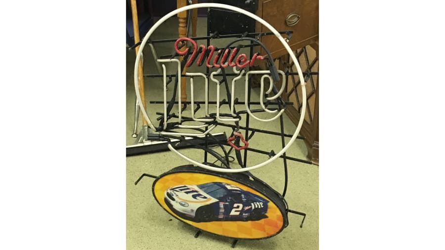 Miller Racing Neon Sign at Kansas City Spring 2016 as J33 - Mecum Auctions