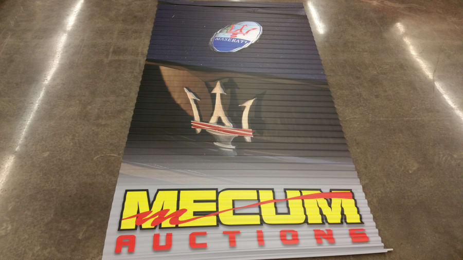 Mecum Banner Maserati Emblem 72x144 for Sale at Auction - Mecum Auctions