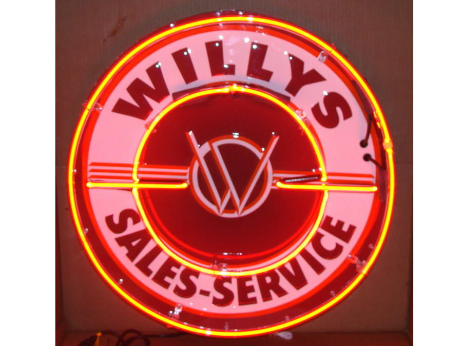 Willys Neon Sign at Kansas City Spring 2012 as Z127 - Mecum Auctions