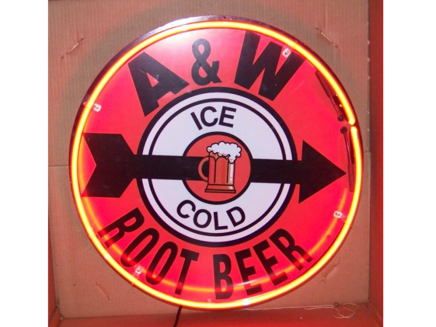 A & W Root Beer Neon Sign for sale at Kansas City Spring 2012 as Z216 ...
