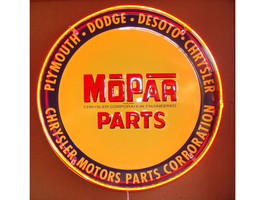 Mopar Parts Neon Sign at Kansas City Spring 2012 as Z325 - Mecum Auctions