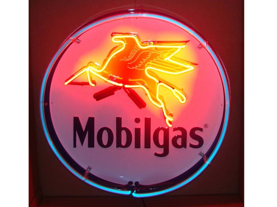 Mobil Gas Neon Sign at Kansas City 2012 as Z303 - Mecum Auctions