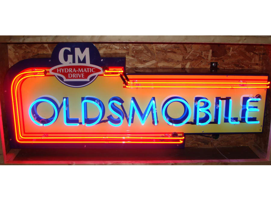 Oldsmobile Neon Sign 2x5 at Kansas City Spring 2013 asK326 - Mecum Auctions