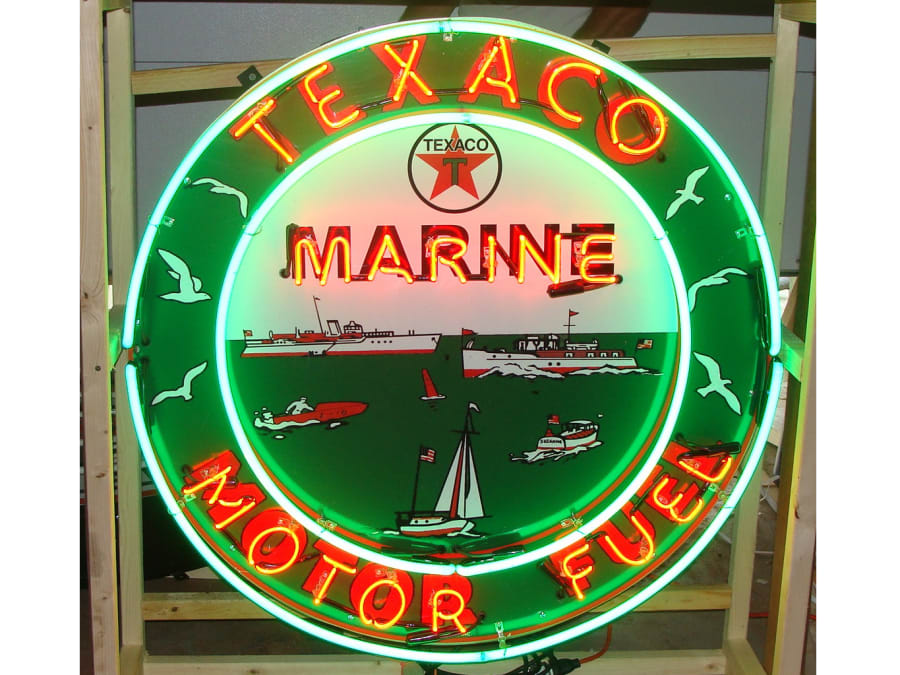 Texaco Marine Neon Sign 40in for Sale at Auction - Mecum Auctions