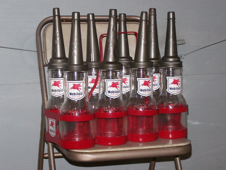 Mobil Oil Bottle Rack Qty 8 at Kansas City 2013 as K49 - Mecum Auctions