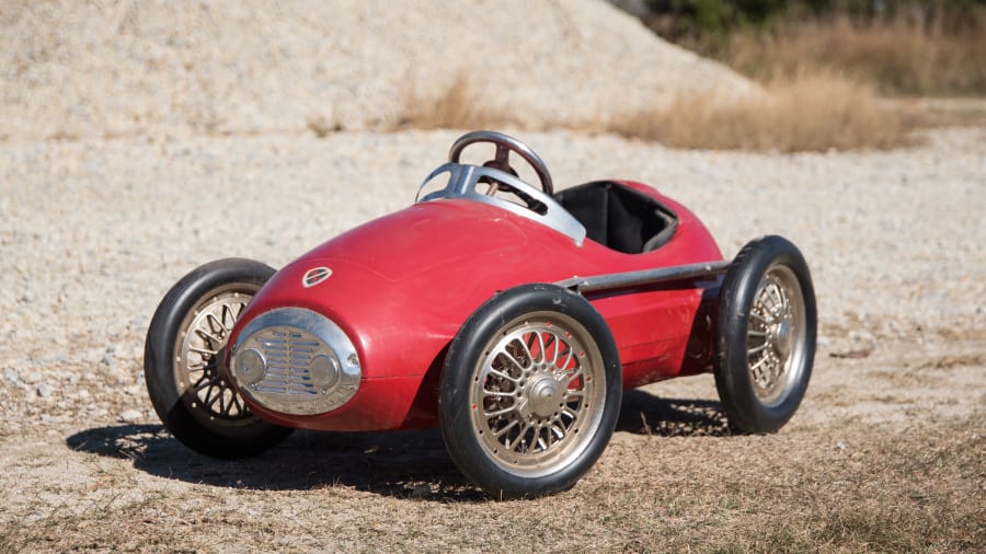 Red Race Car Pedal Car 53x24x26 at Kansas City 2016 as J27 - Mecum Auctions