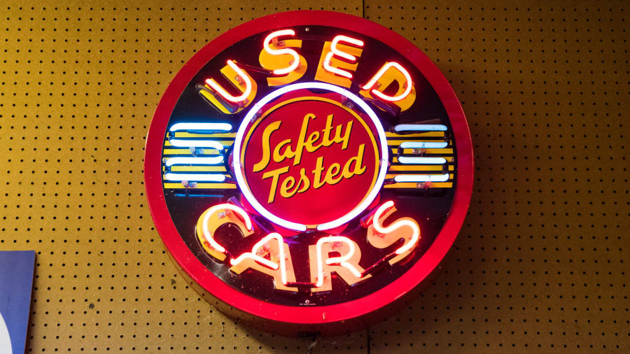 Safety Tested Used Cars Reproduction Neon Sign SSTN 25 Inch for Sale at ...