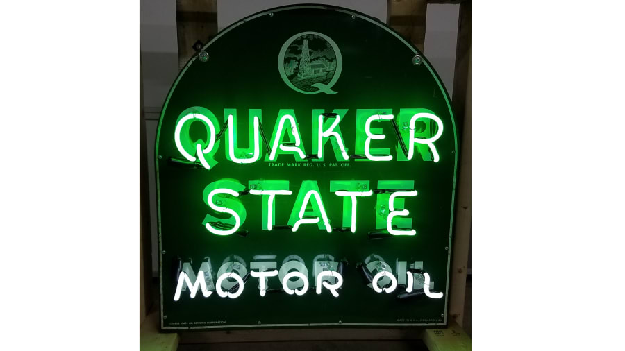 Quaker State Tin Neon Sign SSTN 29x27 at Kansas City Spring 2017 as J86 ...