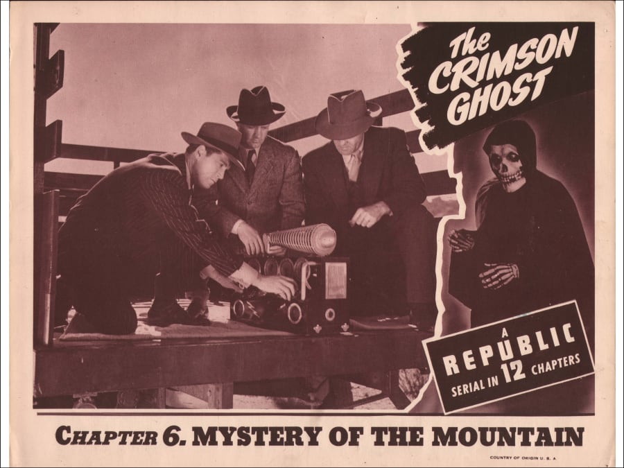 1946 The Crimson Ghost Lobby Card at Santa Monica 2013 as J190 - Mecum ...