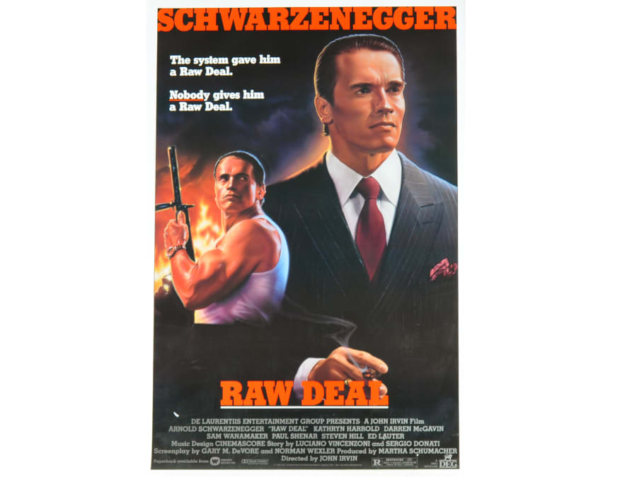1986 Raw Deal Movie Poster at Santa Monica 2013 as K343 - Mecum Auctions