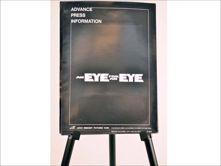 1981 An Eye For An Eye Press Kit at Santa Monica 2013 as K497 - Mecum ...
