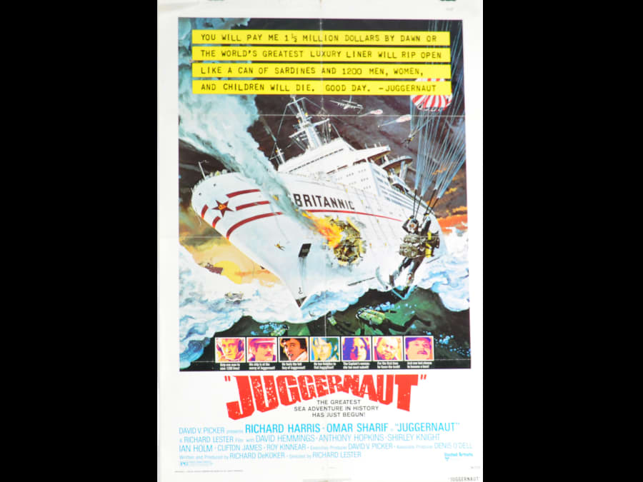 1974 Juggernaut Movie Poster for Sale at Auction - Mecum Auctions