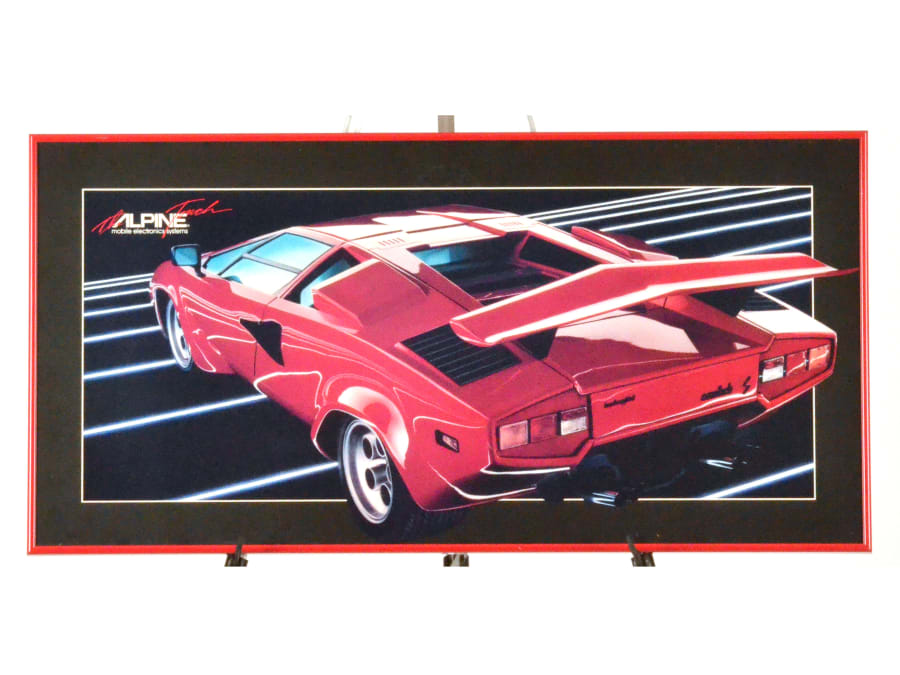 Alpine Car Stereo Lamborghini Ad Poster at Santa Monica 2013 asJ133 ...
