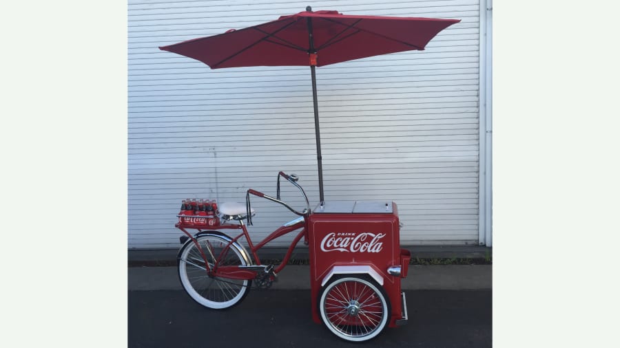 Contemporary Huffy Coca Cola Cooler Tricycle Vendor Bike at Los Angeles ...