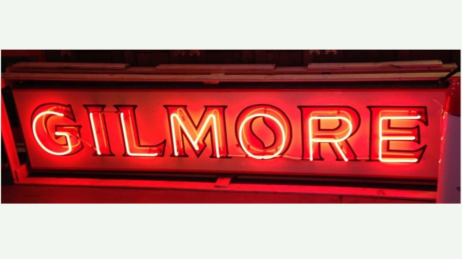 1940s Gilmore Gas Oil Station Neon Sign 108 Inches at Los Angeles 2017 ...