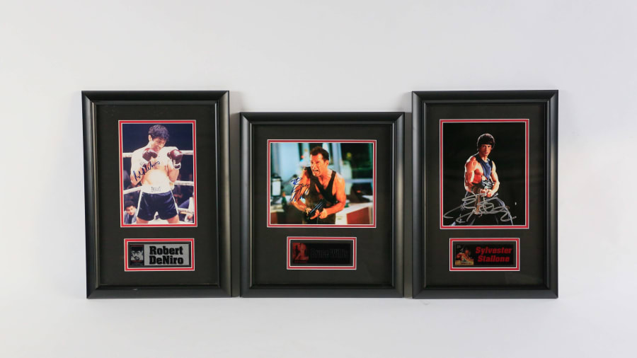 Hollywood Stars Framed Autographs Lot Of 3 at Las Vegas 2018 as J8 ...